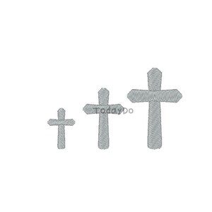 Mini Christian Cross Machine Embroidery Design-3 Designs-instant ...