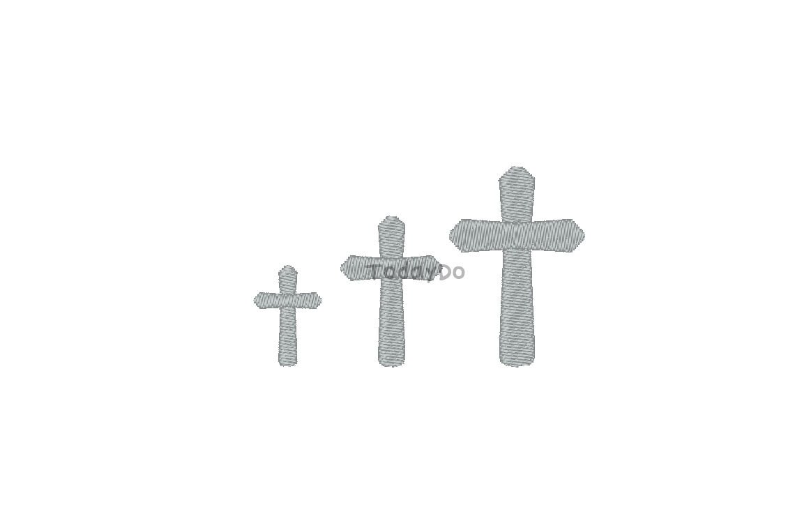 Mini Christian Cross Machine Embroidery Design-3 Designs-instant ...