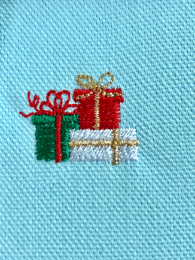 Mini Christmas Gift Machine Embroidery Design 3sizes INSTANT - Etsy