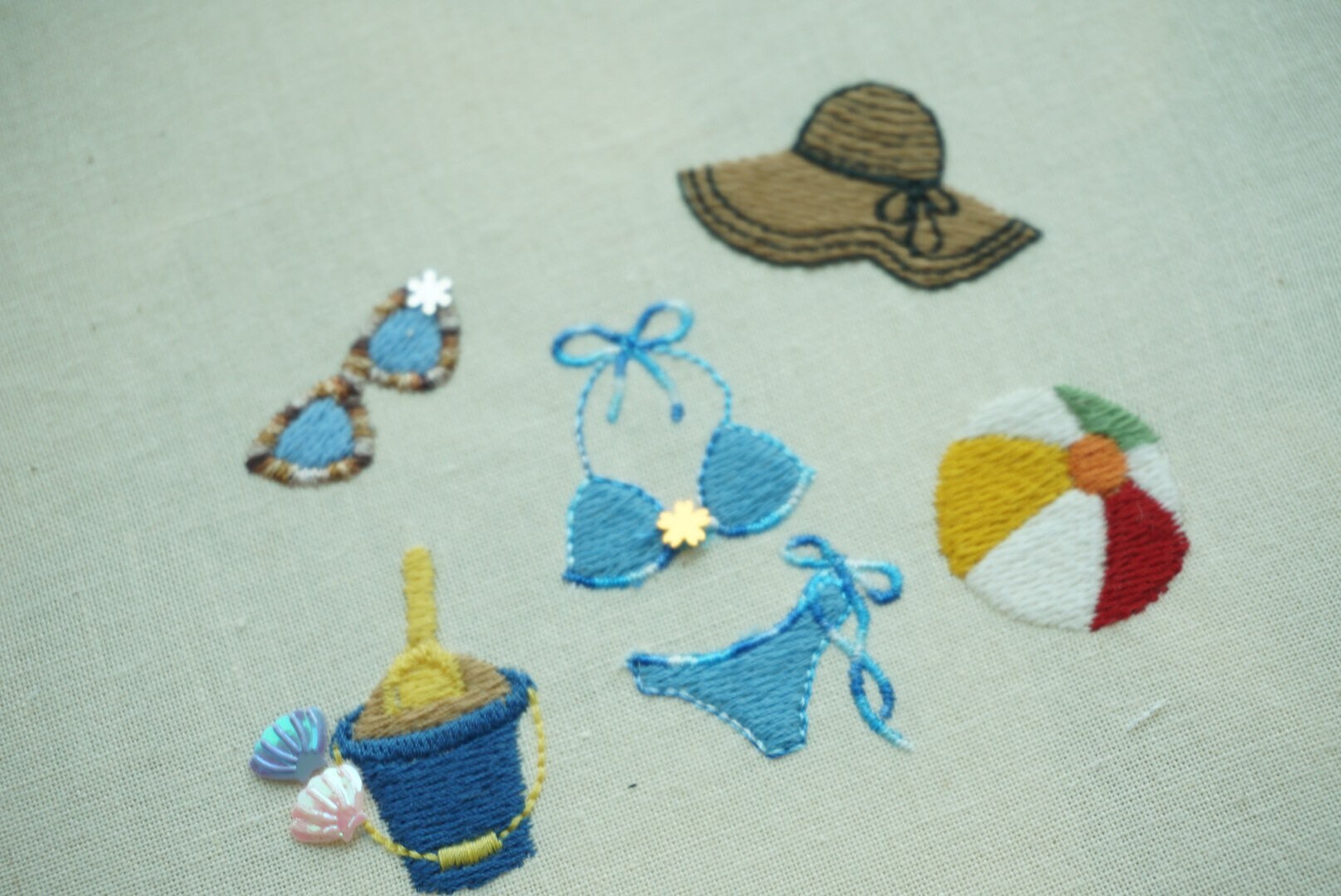 Mini Summer Machine Embroidery Design-instant DOWNLOAD-3 Sizes | Etsy