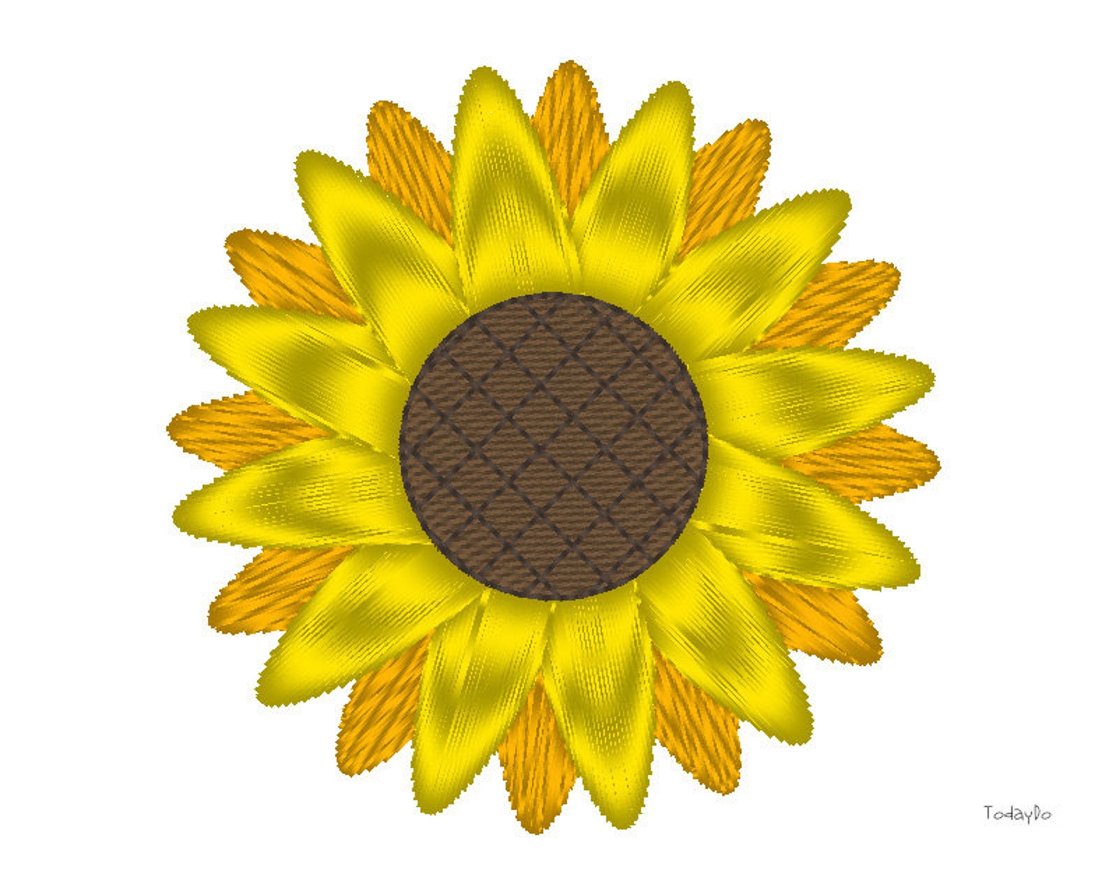 Mini Sunflower Embroidery Design-machine Embroidery - Etsy