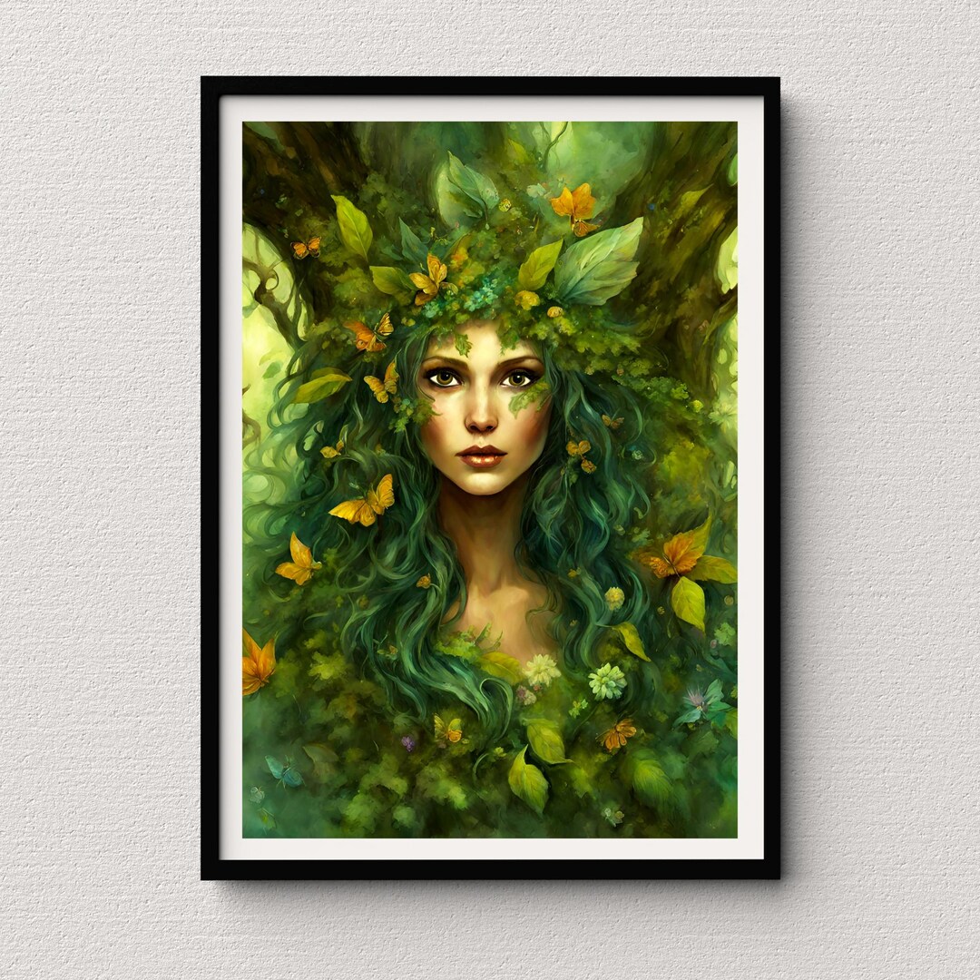 Dryad Art Print, Dryad Prints, Pagan Art Print, Pagan Prints, Pagan ...
