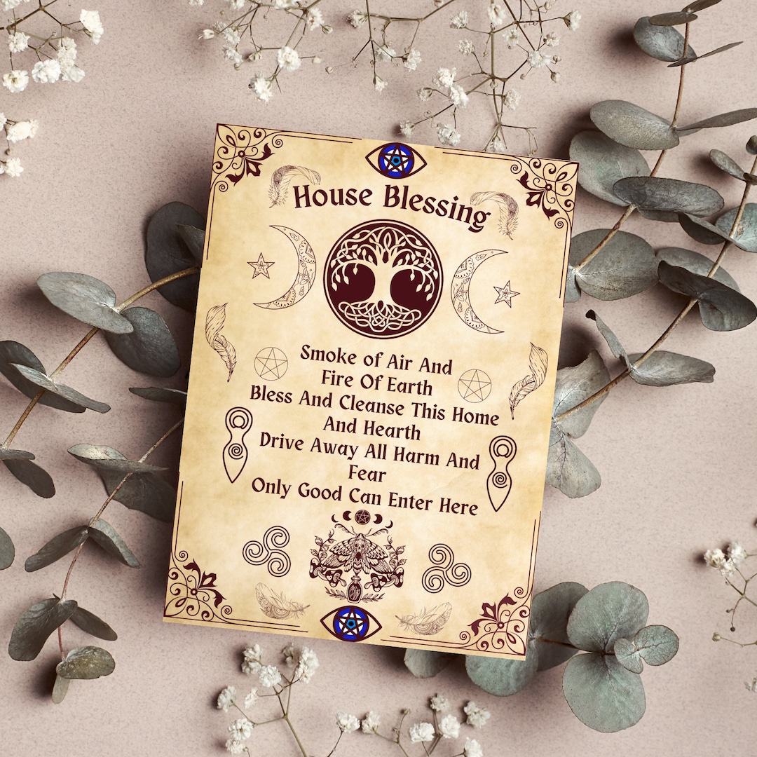 Pagan House Blessing, Pagan Greeting Cards, New Home Blessing, New Home ...