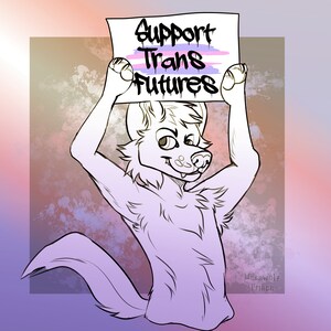 LGBTQ Transgender Pride Furry Line Art Base - Etsy