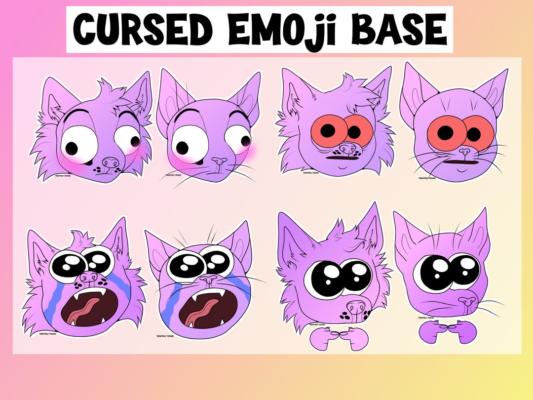 Cursed Emoji Furry Line Art Base - Etsy
