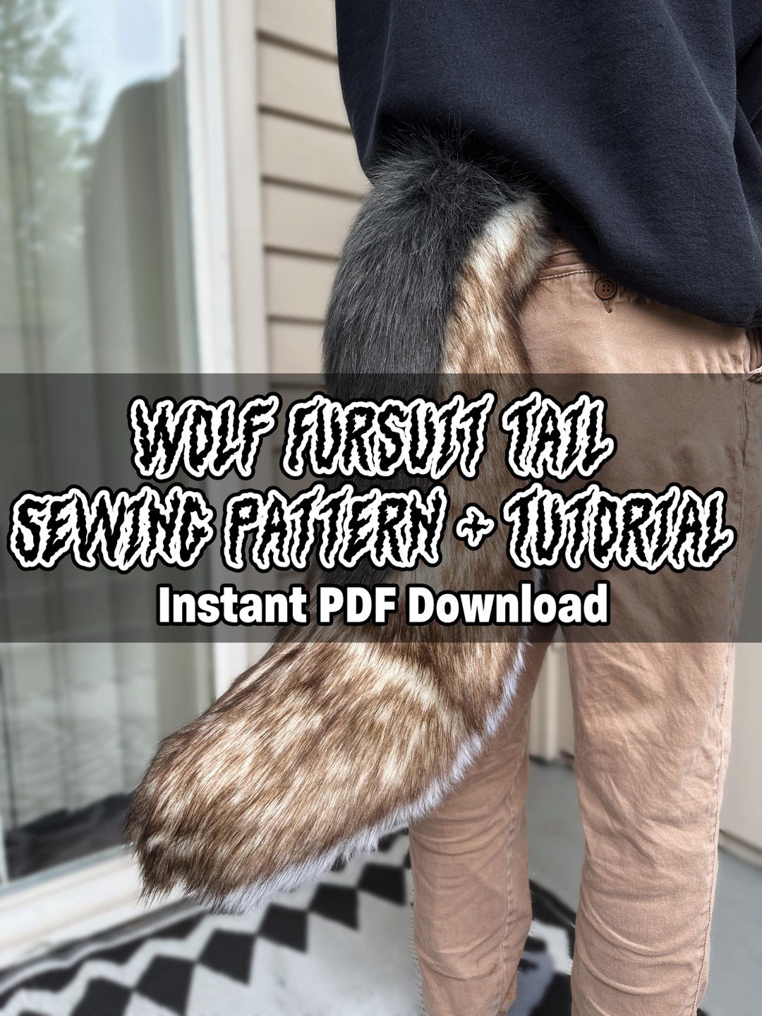 Wolf Fursuit Tail Sewing Pattern and Tutorial - Etsy
