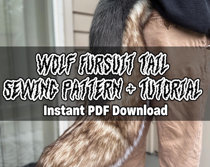 Wolf Fursuit Tail Sewing Pattern and Tutorial - Etsy