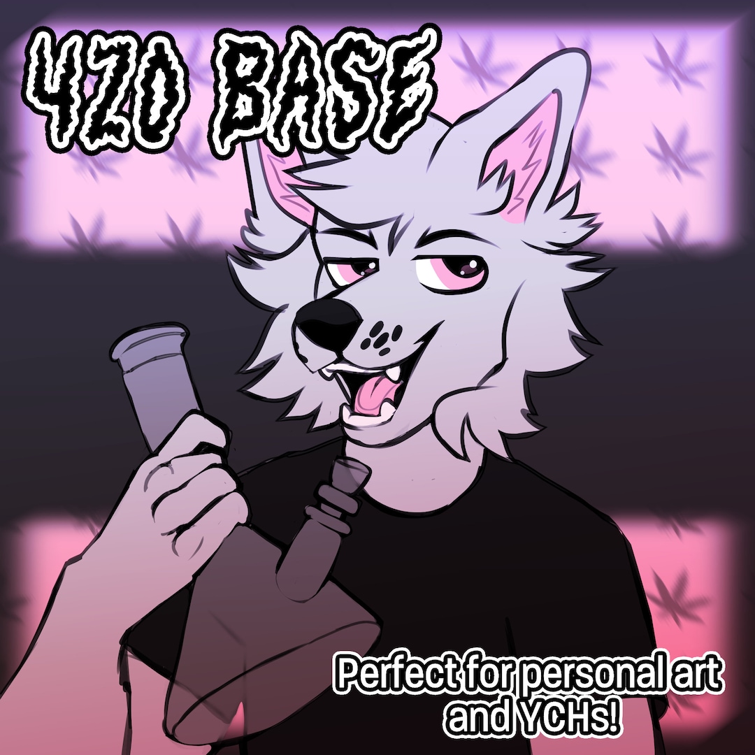 Furry Weed 420 Bong Line Art Base - Etsy
