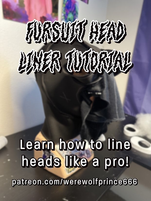 Deluxe Fursuit Head Lining Tutorial - Etsy