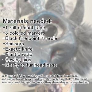 Fursuit Head Patterning and Taping Tutorial - Etsy