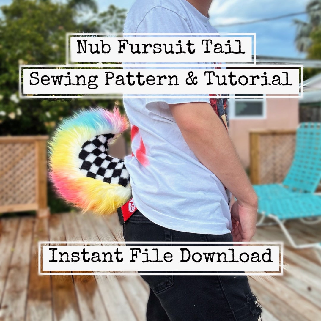 Nub Fursuit Tail Sewing Pattern and Tutorial - Etsy