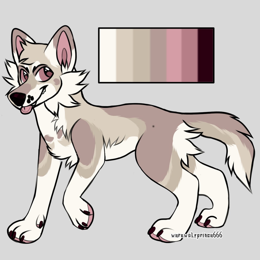 Feral Furry Line Art Base - Etsy