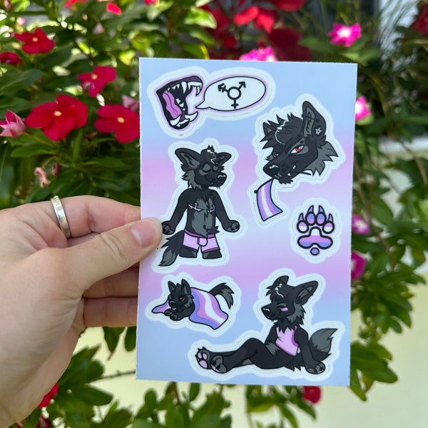 Furry Werewolf Sticker - Etsy Ireland