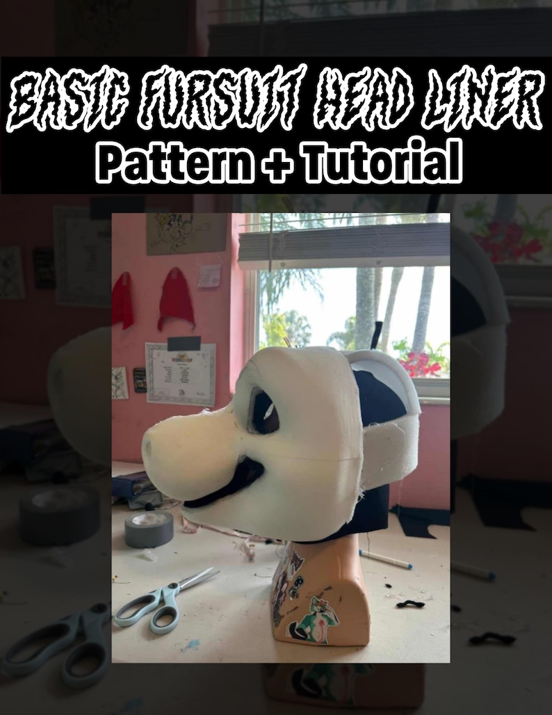Basic Fursuit Head Lining Sewing Pattern and Tutorial - Etsy