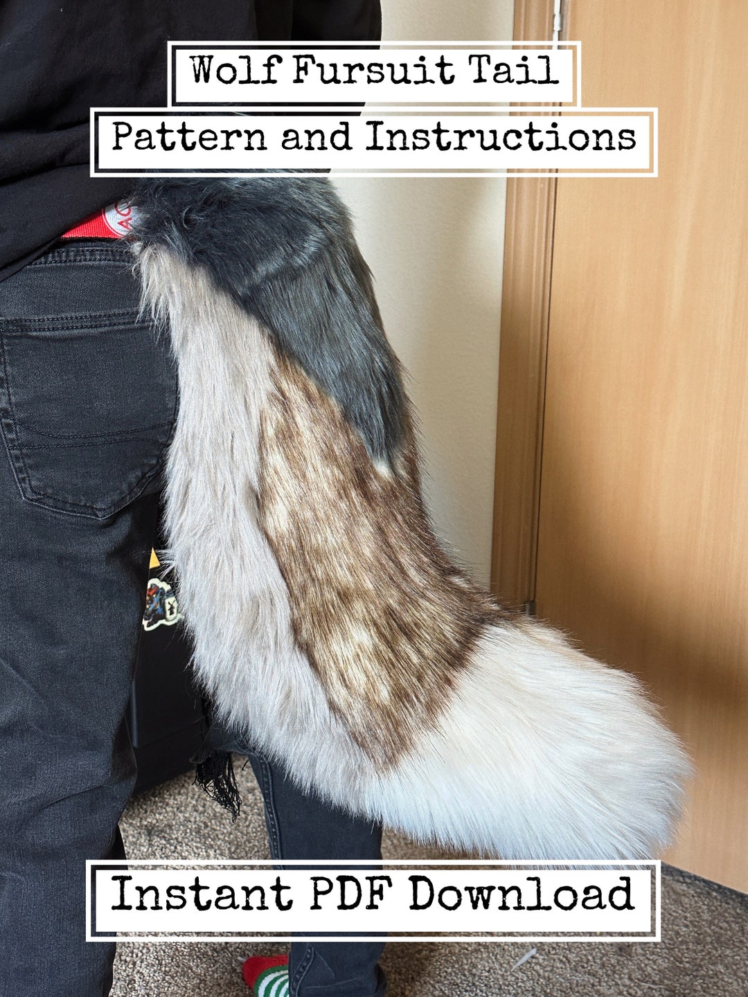 Wolf Fursuit Tail Sewing Pattern and Tutorial - Etsy