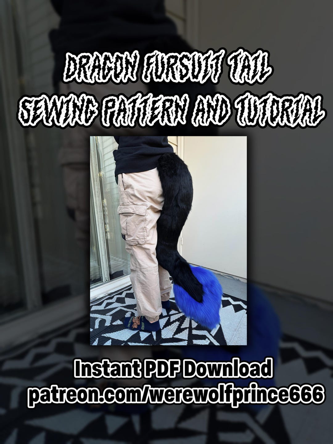 Dragon Fursuit Tail Sewing Pattern and Tutorial - Etsy