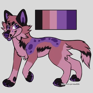 Feral Furry Line Art Base - Etsy