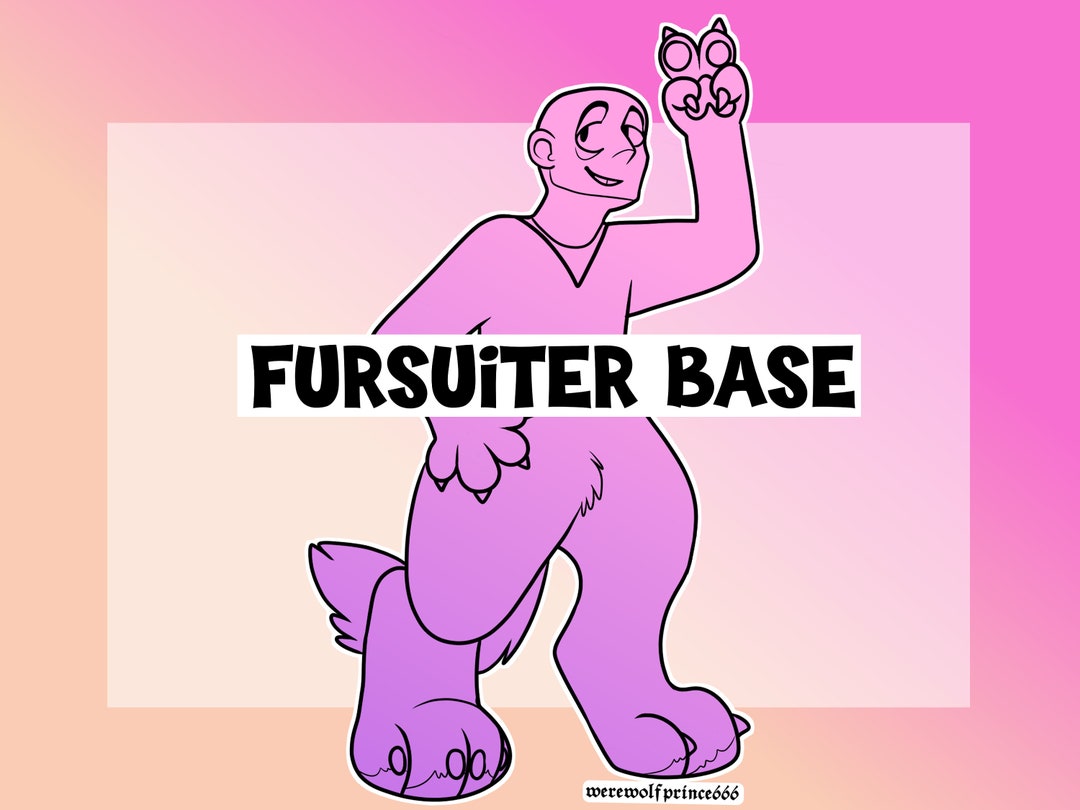 Fursuiter Furry Line Art Base Fursona YCH - Etsy