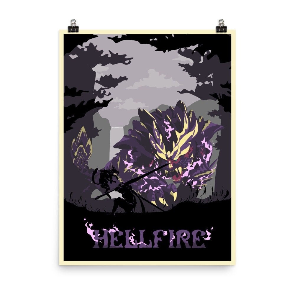 Purple Flames Video Game Poster, Gaming Poster, Game Room Decor, Gaming ...