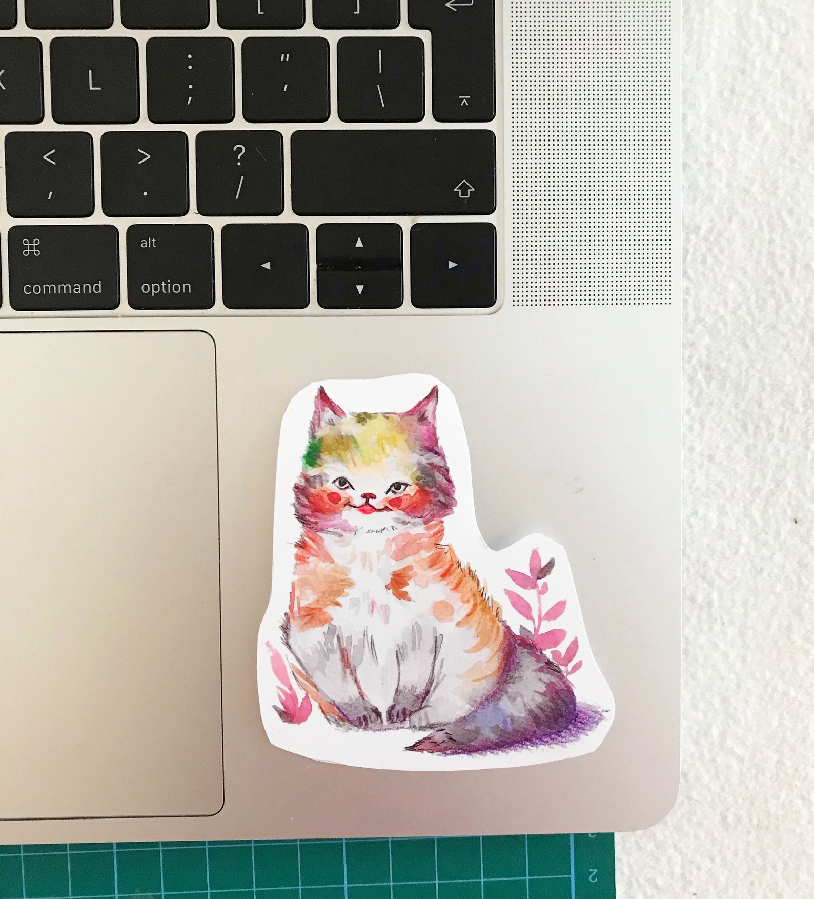 Vinyl Sticker Glossy Die-Cut Sticker Katzen Sticker Süße | Etsy