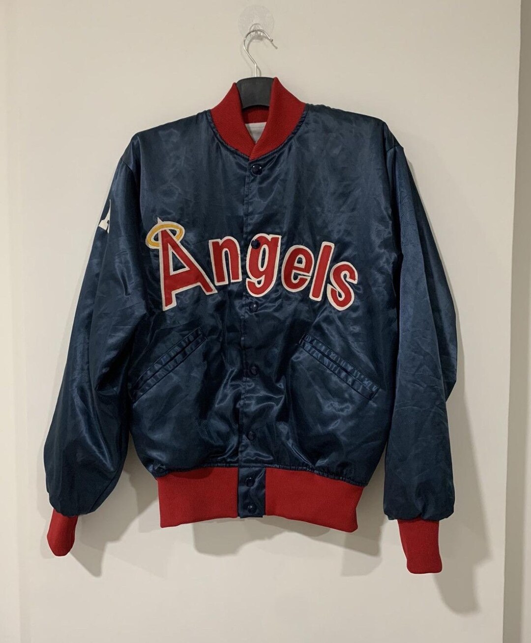 Vintage California Angels Satin Jacket Mlb Baseball - Etsy
