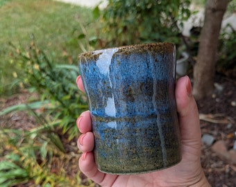 Small Ceramic Pinch Cup 8oz | Cortado Cups | Handmade Thumb Indention ...