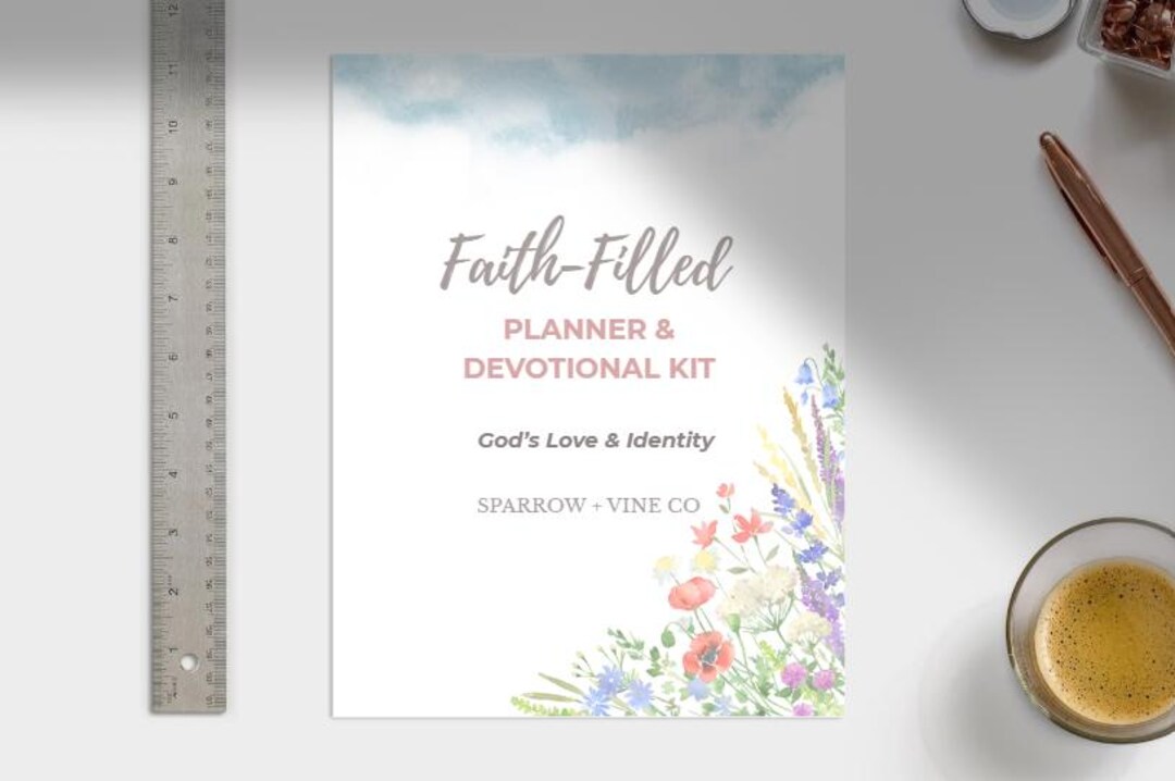 30-day Planner & Devotional Kit | Printable Christian Monthly Planner ...