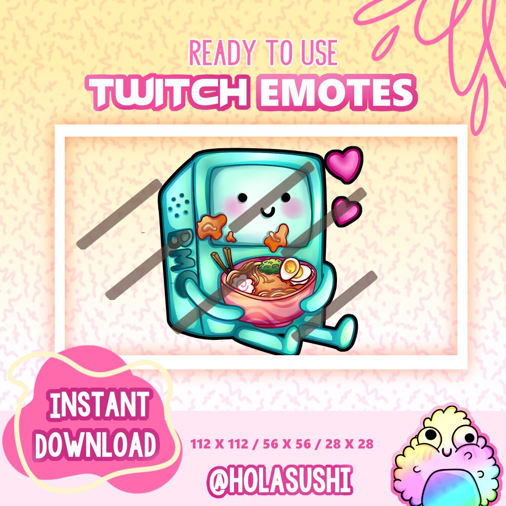 Twitch Emote: Bmo Love Ramen - Etsy