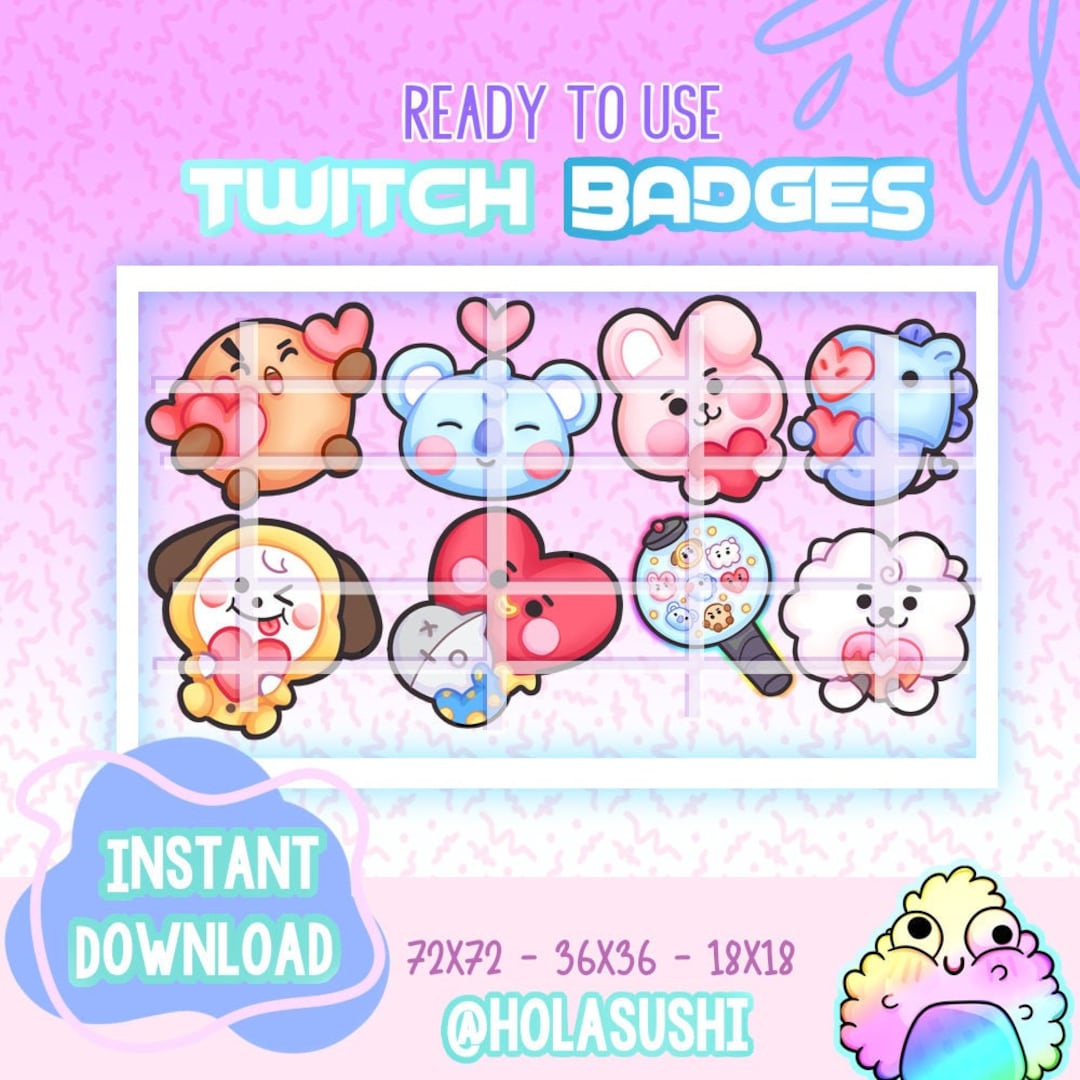 Super Cute Kpop Badges / Pastel / - Etsy