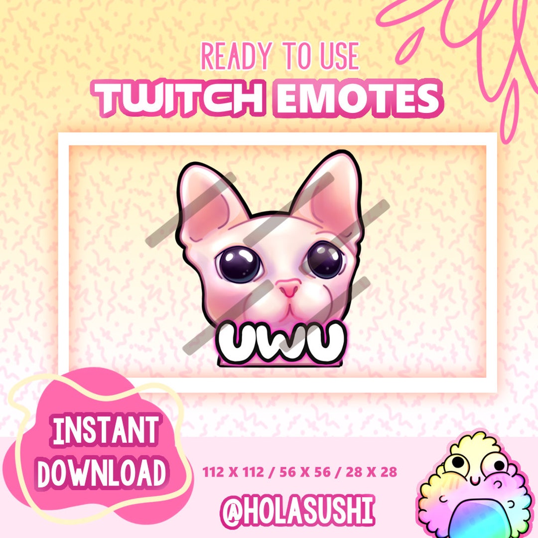 Twitch Emote: Bingus Cat UWU - Etsy