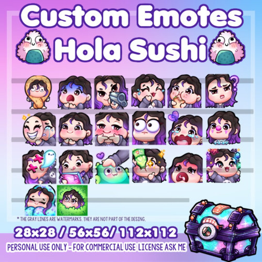 3 Custom Twitch/discord Emotes - Etsy