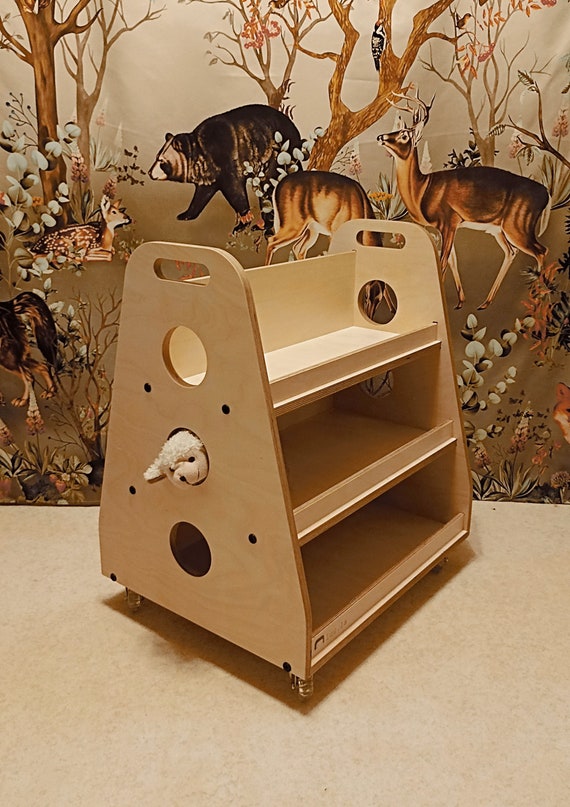 Montessori Bookshelf Toy Box Role Play Shop Toy or Baby - Etsy