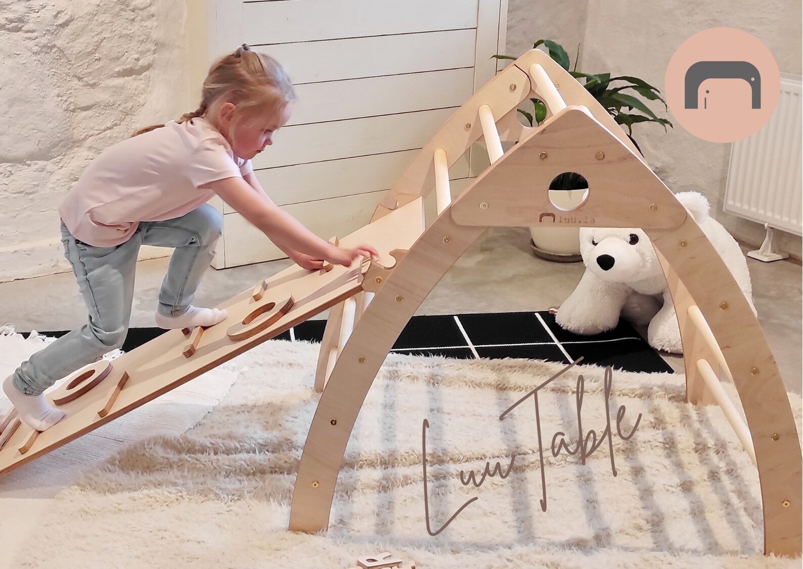 Foldable Kid's Indoor Playground: Climbing Triangle With - Etsy