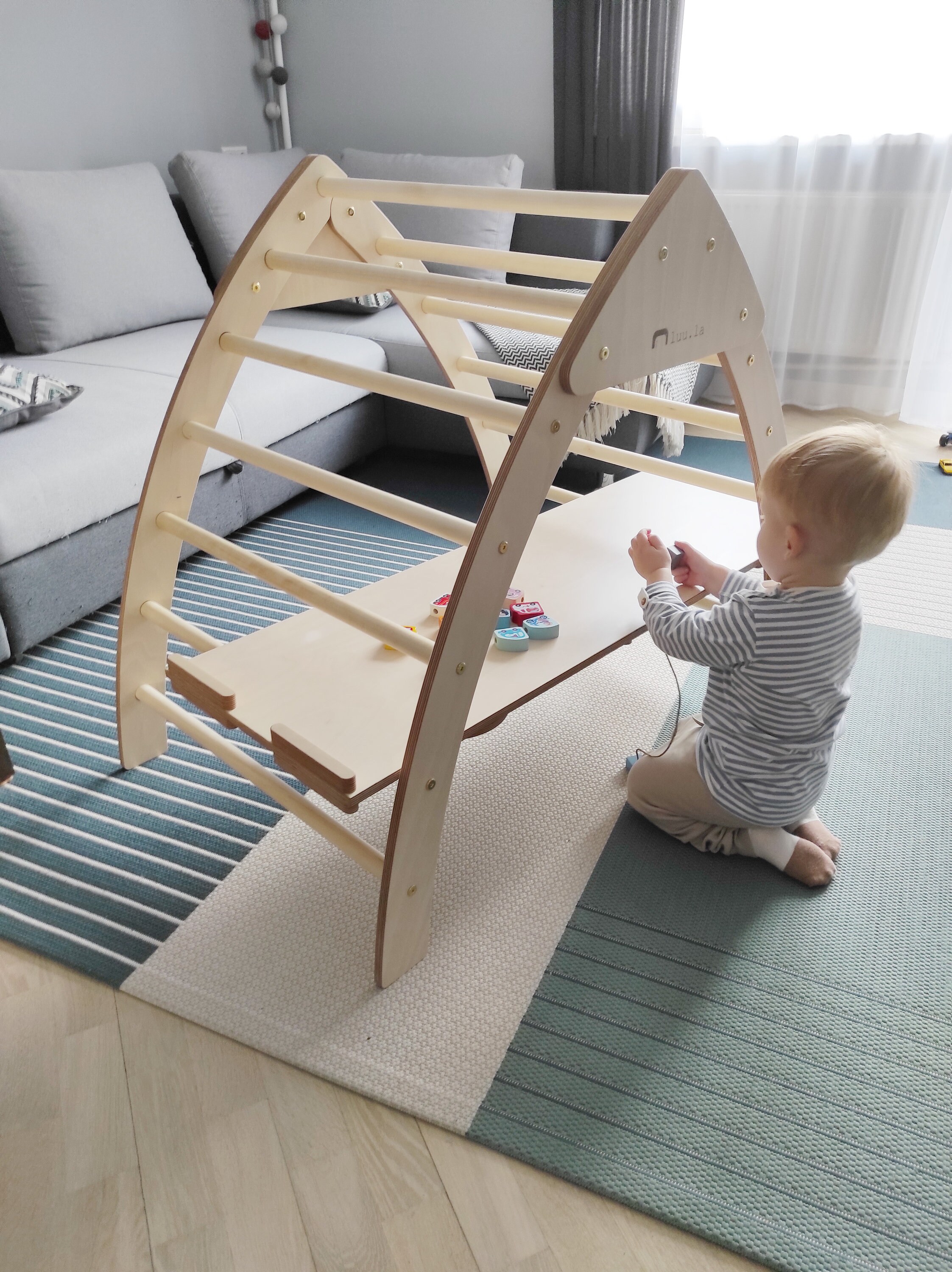 Foldable Kid's Indoor Playground: Climbing Triangle With - Etsy