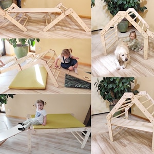 Climbing Triangle, Ramp and Arch/ Rocker: Foldable CLIMBER Set ...