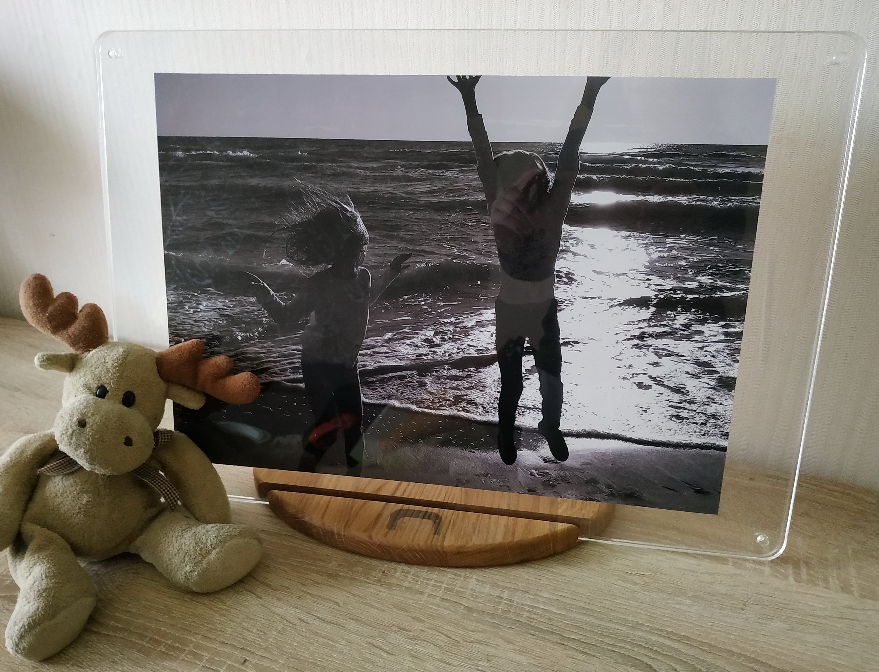 Photo or Collage Frame Transparent Board With Oval Oak - Etsy