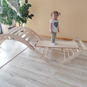 Climbing Triangle, Ramp and Arch/ Rocker: Foldable CLIMBER Set ...