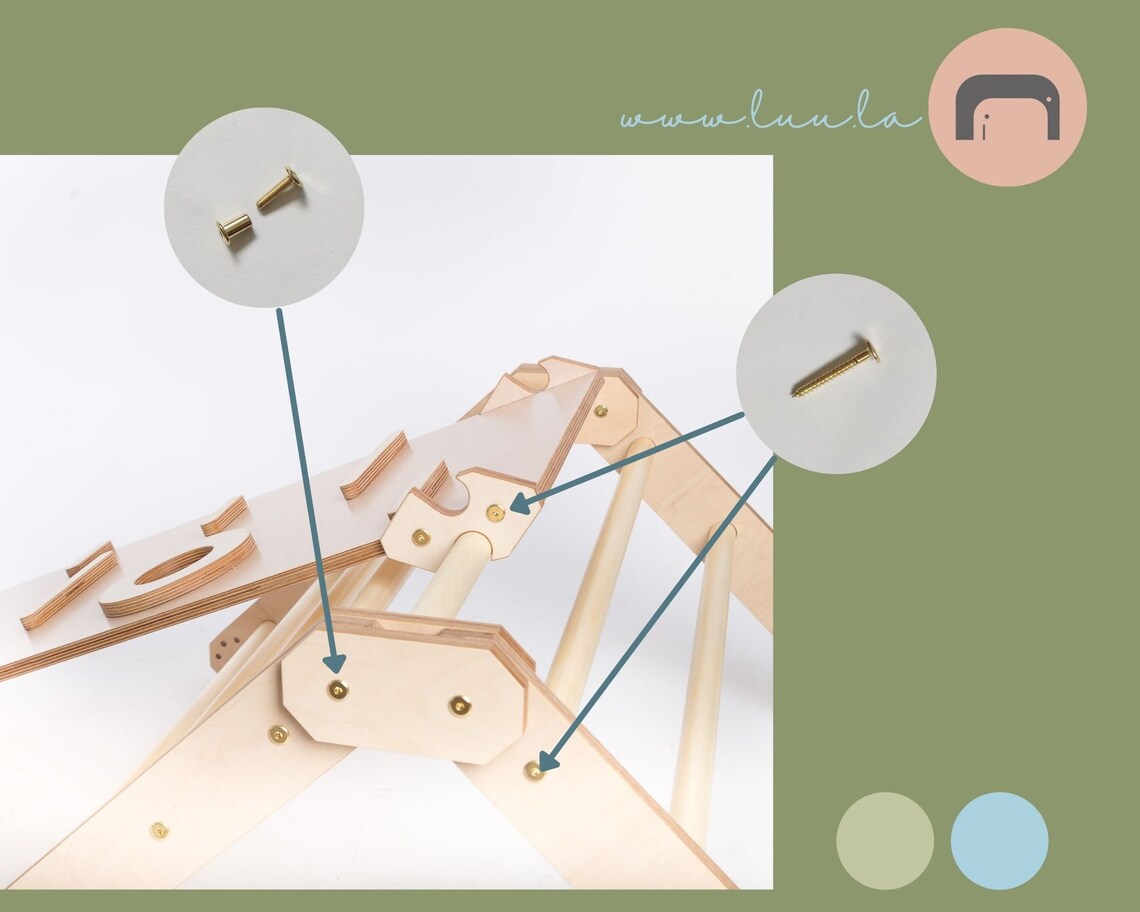 Baby Climber: Climbing Triangle and Sliding Ramp/ Ladder / | Etsy
