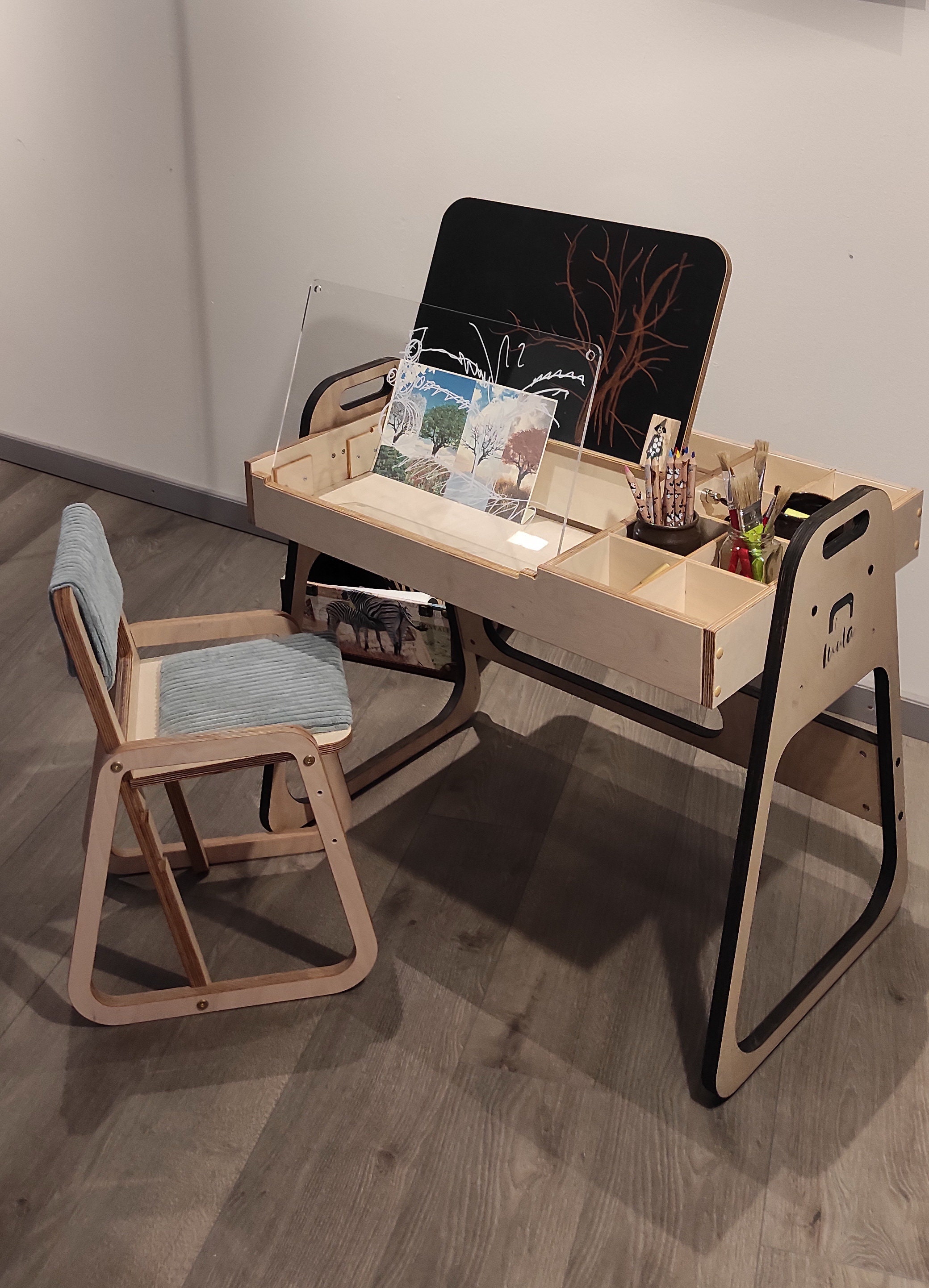 Adjustable multifunctional play art and learning kids table | Etsy