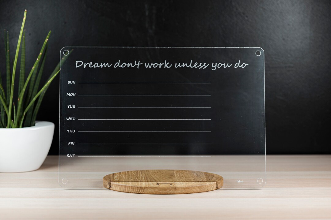 Planner Board / Acrylic Dry Erase - Etsy