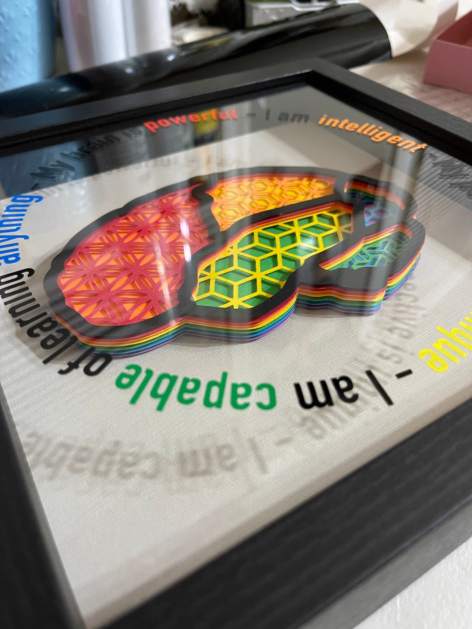 Neurodivergent Brain Art, Autism Awareness, Brain Art, 3D Autism, I Am ...