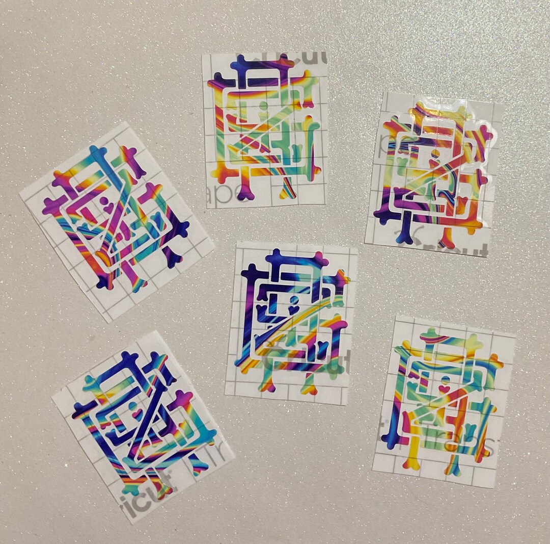 Griz Color Swirl Bones Decal - Etsy