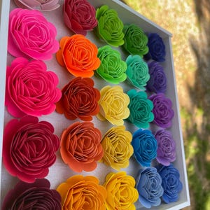 Teacher Custom Classroom Decor | Teacher Colorful Flower Shadow Box ...