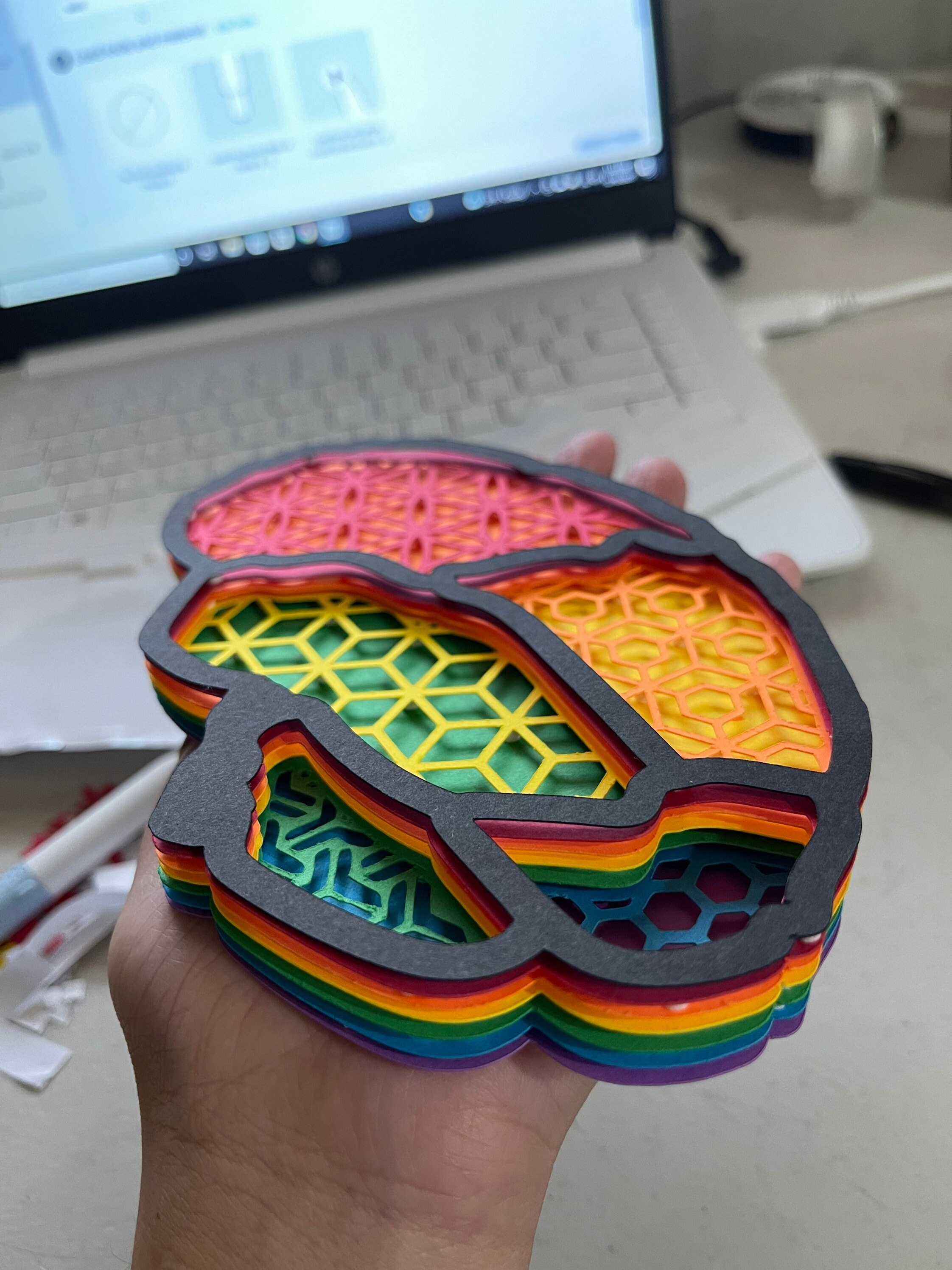 Neurodivergent Brain Art, Autism Awareness, Brain Art, 3D Autism, I Am ...