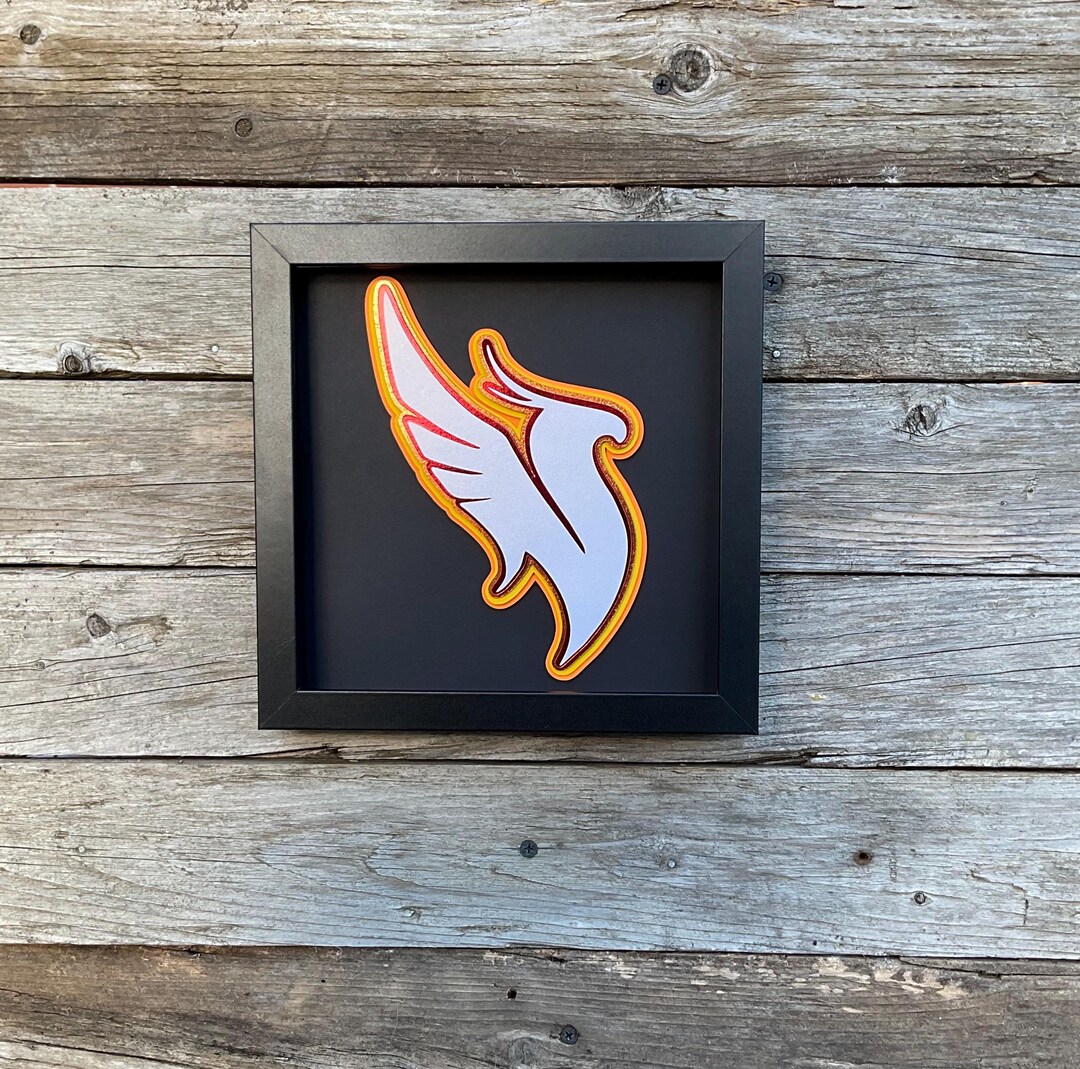 Phoenix 3D EDM Wall Art | Festival Art | Artist Framed Art Work - Etsy