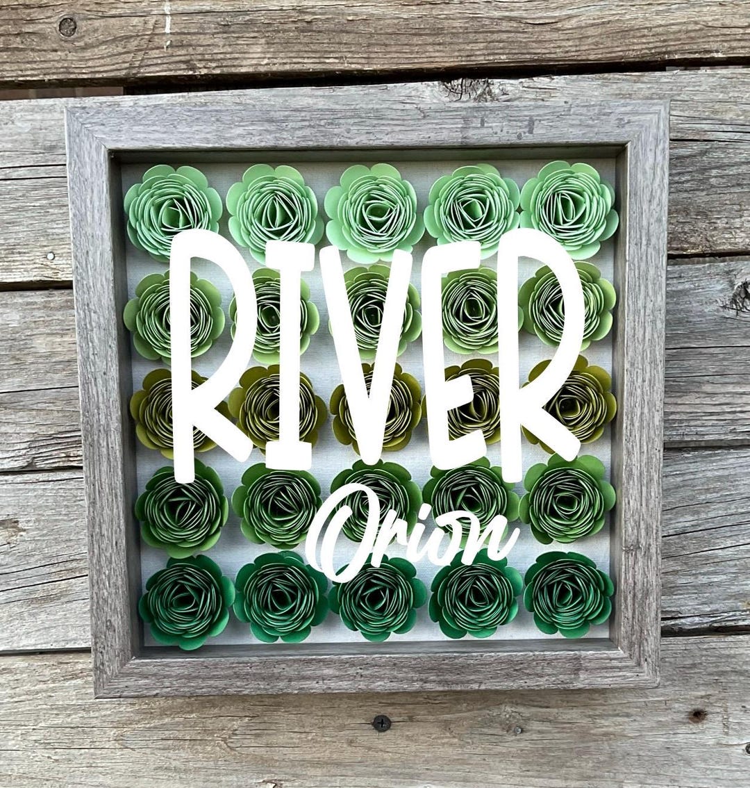 Personalized Baby Name Shadow Box – Custom Nursery & Baby Shower Gift ...