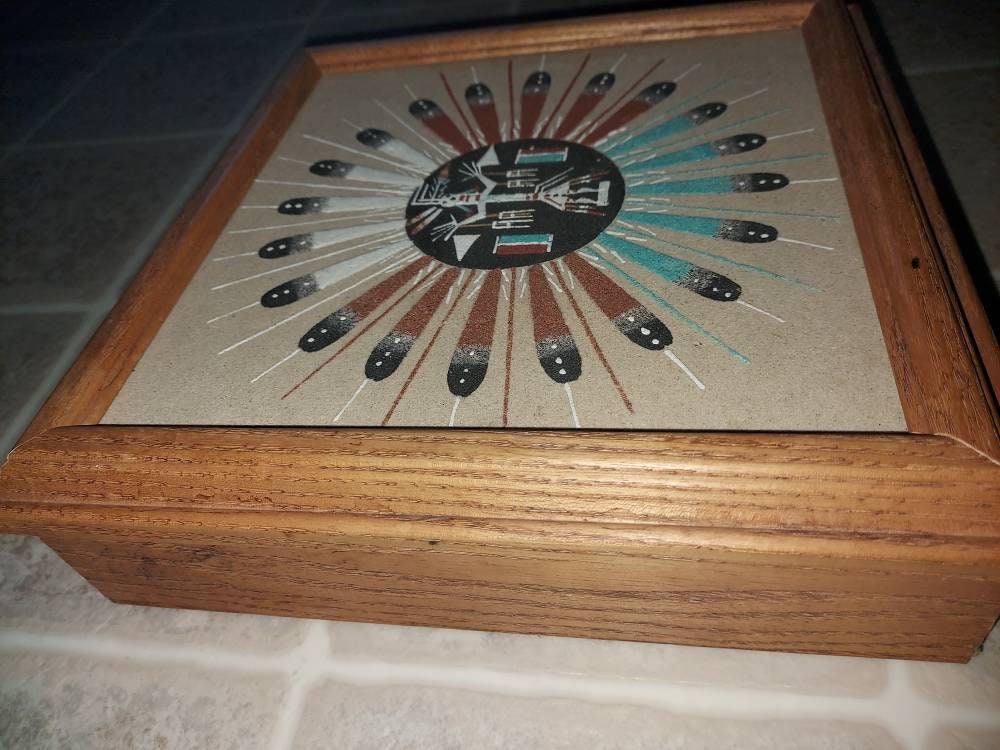 Native American Sand Art Box - Etsy