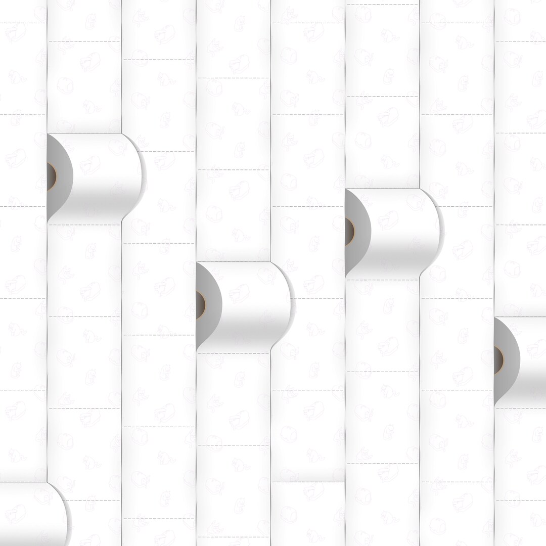 Toilet Paper Wallpaper - Etsy