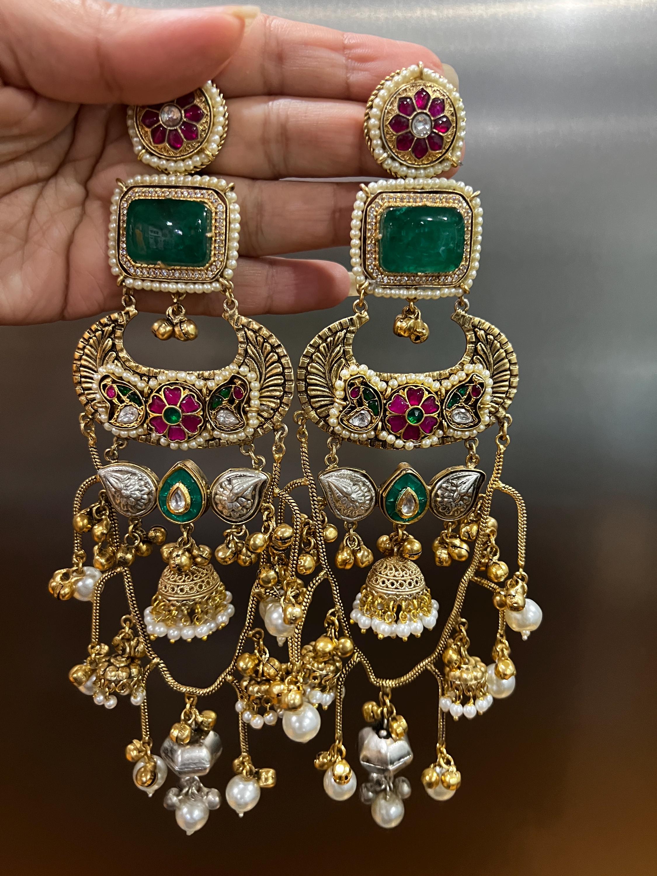 Festive SLA Jewelry, Fusion Earrings,garba Ethnic Fusion Jewelry ...
