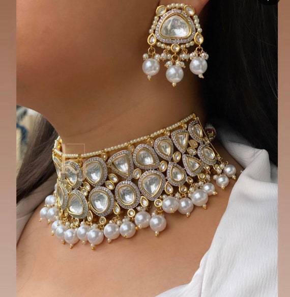 Sabyasachi choker Victorian choker set Uncut Kundan choker Sabyasachi jewelry Punjabi jewelry Indian Bridal Pakistani Desi